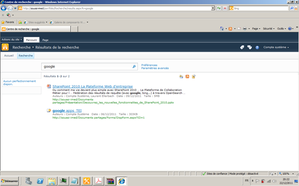 TIPS SHAREPOINT 2010 - Adding top link bar Centre de recherche - Blog ...