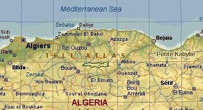 Carte de la Kabylie » Vacances - Arts- Guides Voyages