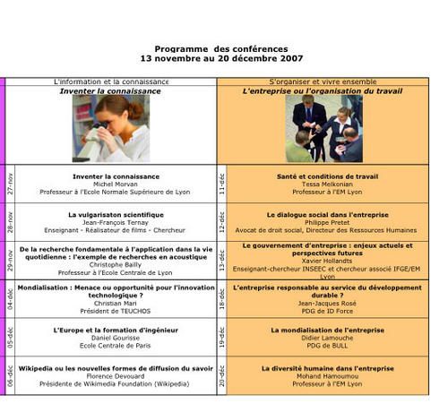 Conférences Efferve Sciences - le blog docroger