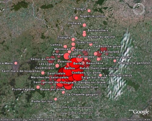 Editez une carte de vos origines grâce à GeoGed et Google Earth ...