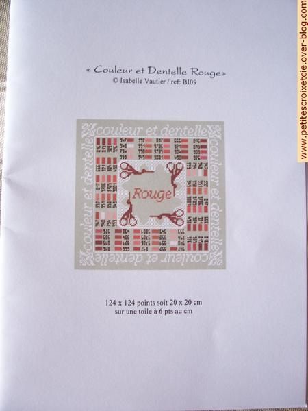 Mon " Rouge " Isa Vautier - petites croix et cie