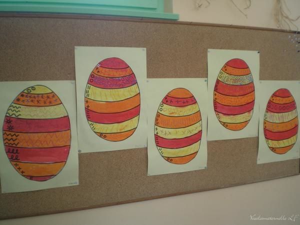 Nos oeufs de pâques - Vie à la maternelle