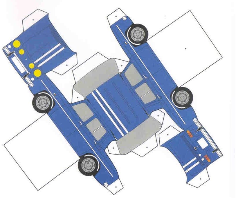 Papercraft AUTO 2 - le blog Michellangello