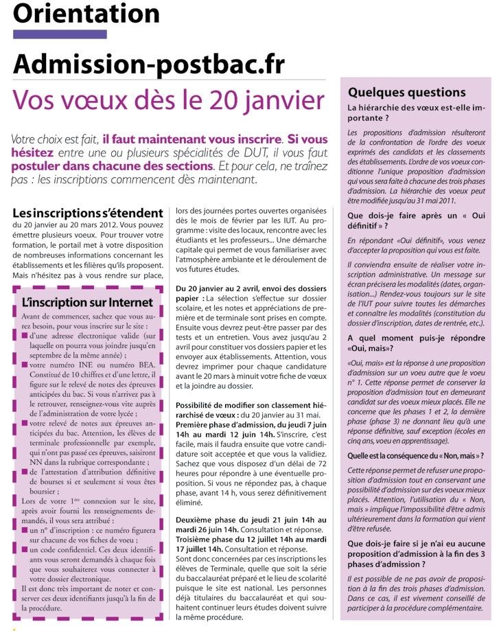 Ouverture d’admission post bac : Tous les bacheliers de France peuvent ...