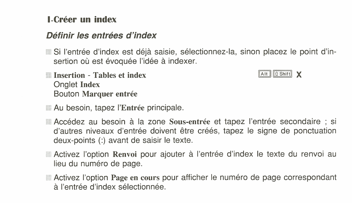 Comment créer un index avec Word ? - les événements les plus ...