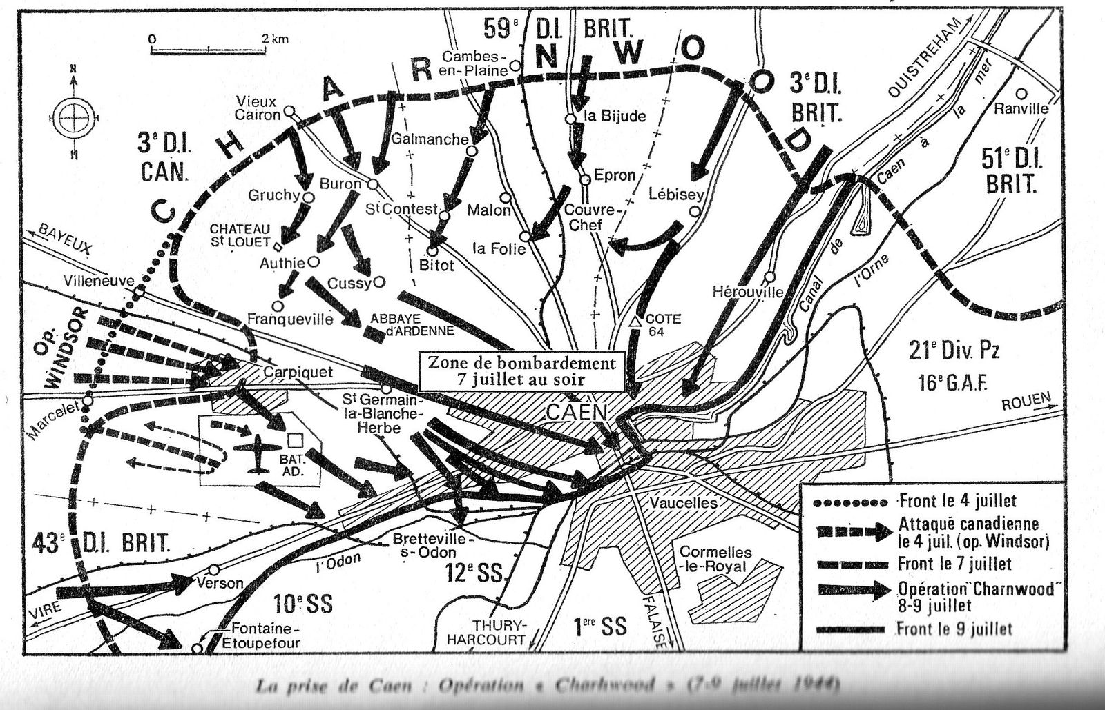 Caen Area Map | WW2Talk