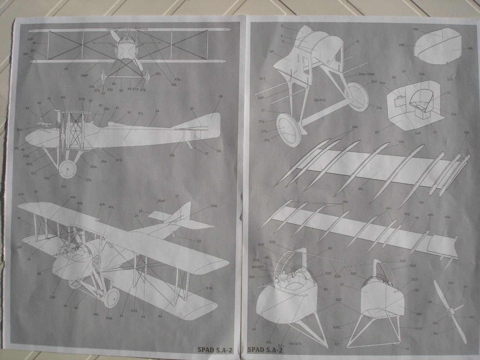 SPAD S.A-2 - MAQUETTES PAPIER