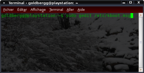 UBUNTU: modifier le texte de demarage - PS3LINUX