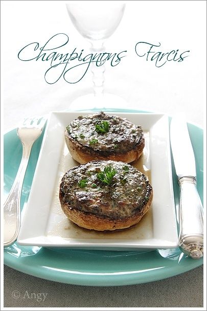 Champignons farcis... - Sucre et sel d'Angy