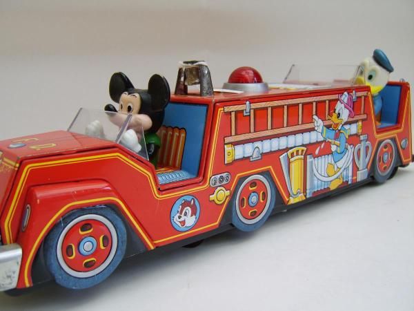Camion de pompiers Walt Disney - Oldtintoys