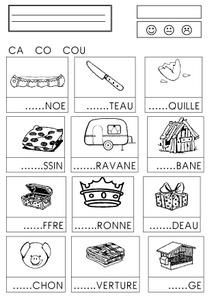 syllabes avec c ou ch - chez Camille