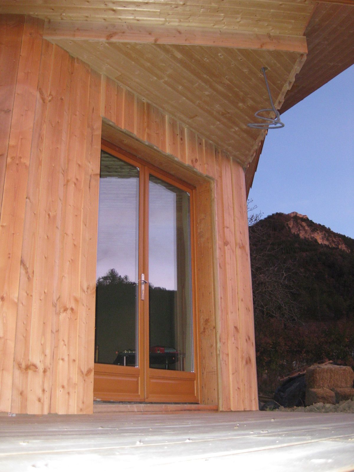 Finitions - Maison ossature bois et paille en diois