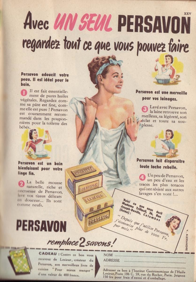 les pubs de l'année 1953 - les pubs des années 1950/1960