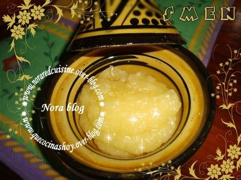 Préparation de Smen - Douceurs culinaires de Nora
