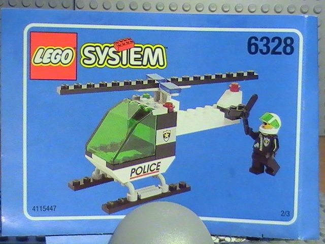 Légo n°6328 de 1998 - Police hélitransport. - Le blog de jfamuséetrainHO