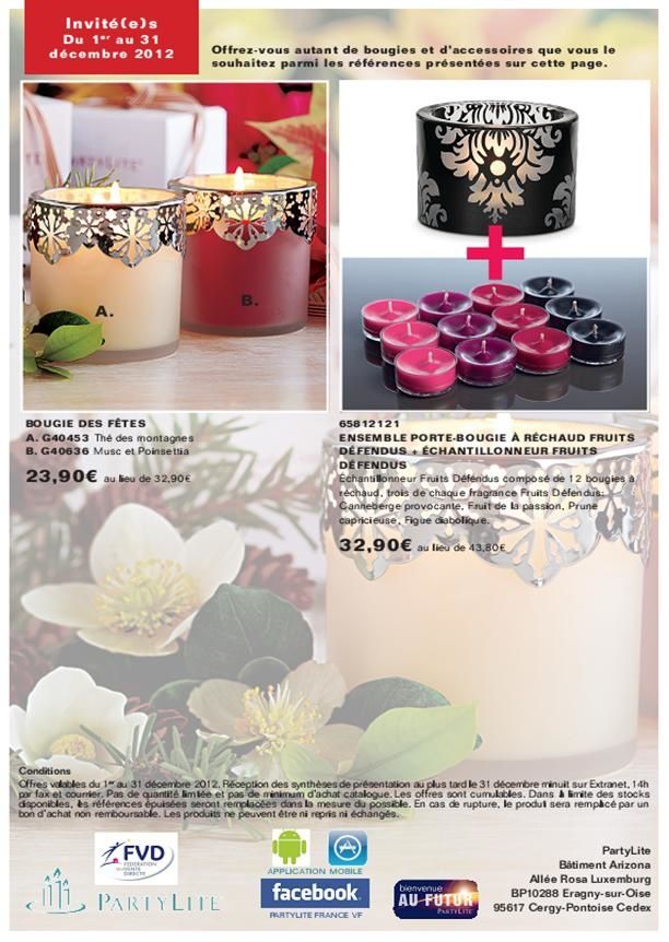 Promotions Invités de Décembre - Stéphanie Graziani - PartyLite