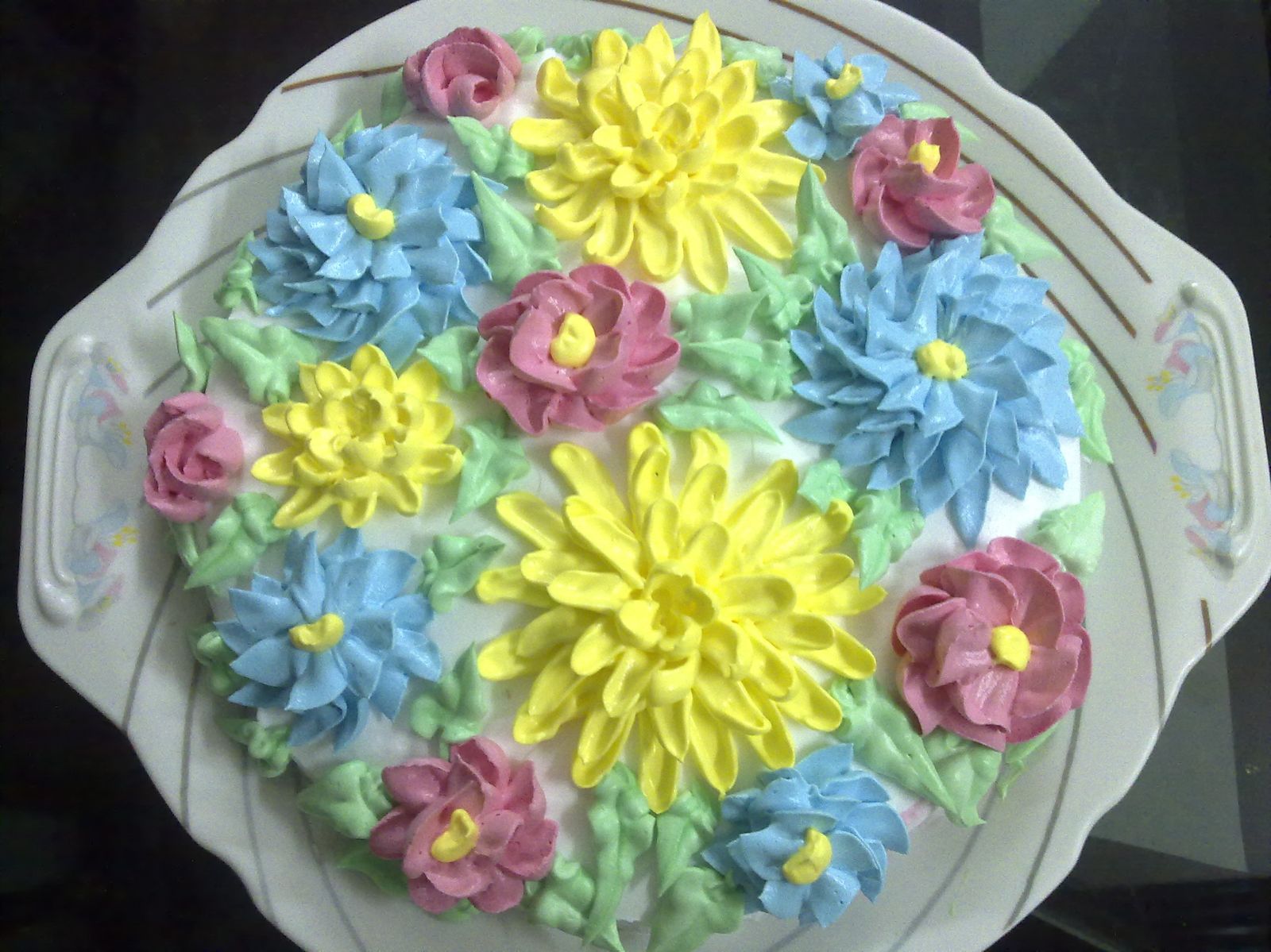 whipped cream icing flowers - payal jain's