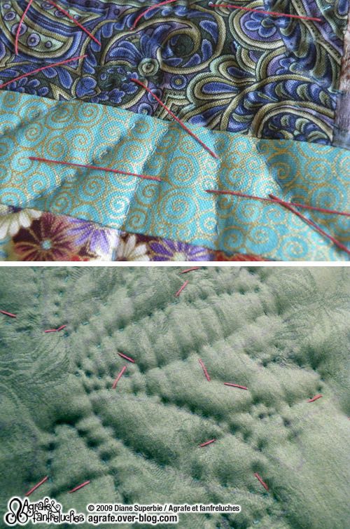 PATCHWORK : Le quilting ou matelassage - Agrafe et fanfreluches