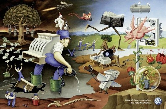 La dernière campagne pour la Volkswagen Polo Bluemotion - Free your mind