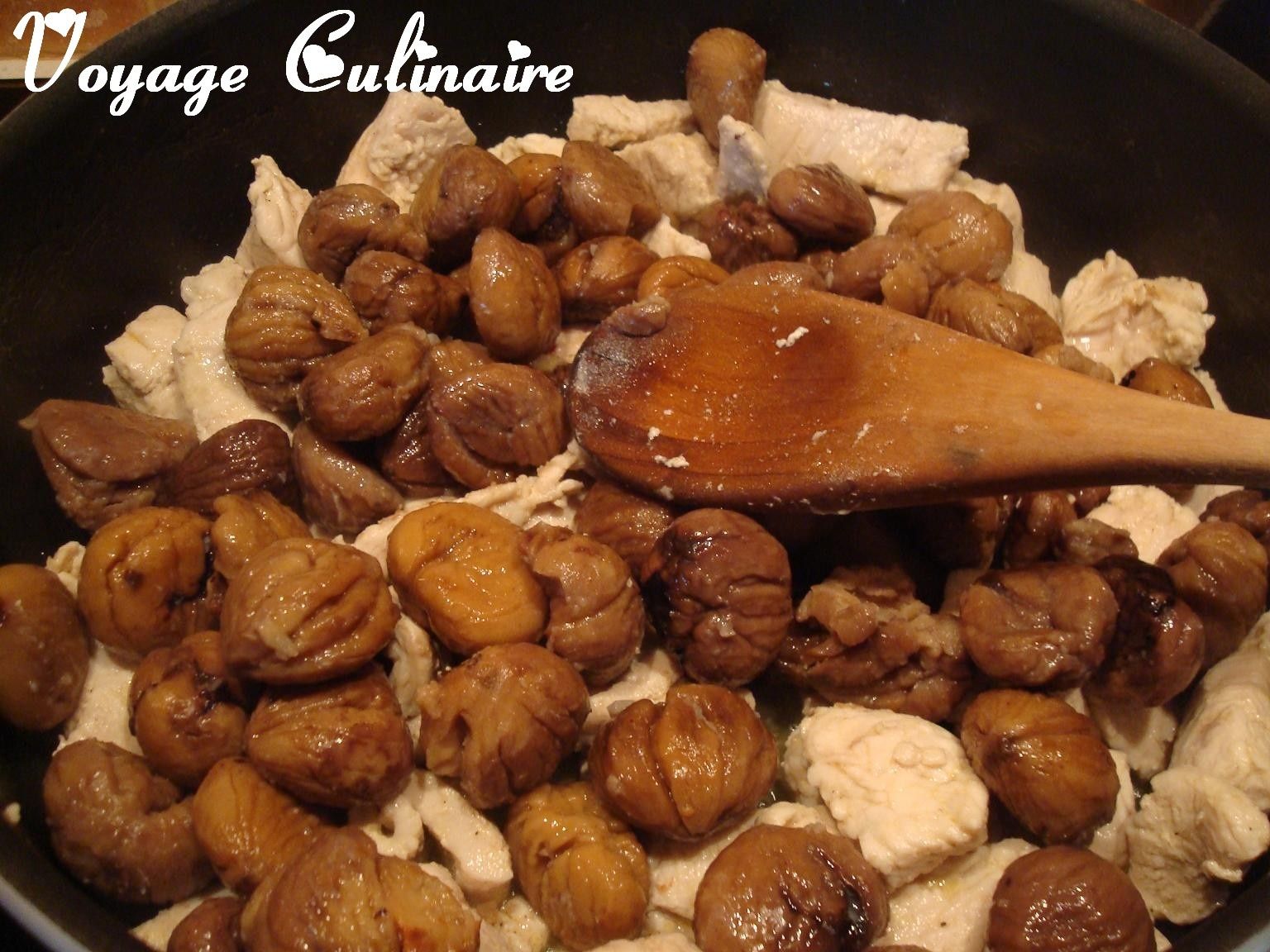 Blanquette de dinde aux marrons - Voyage Culinaire avec Christelle