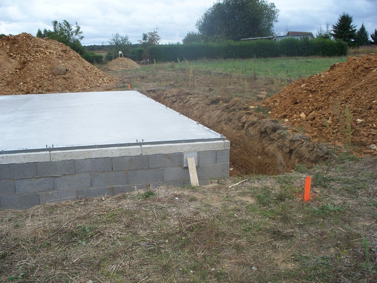 vide sanitaire avec la dalle - maison phenix selection