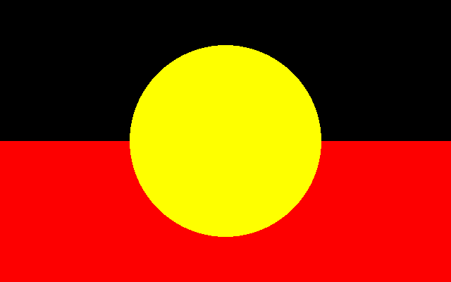 Drapeau autochtone - Voyage en Australie et autres