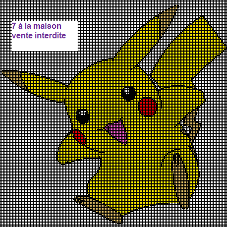grille gratuite pokemon : pickachu - Le blog de 7 à la maison, point de ...