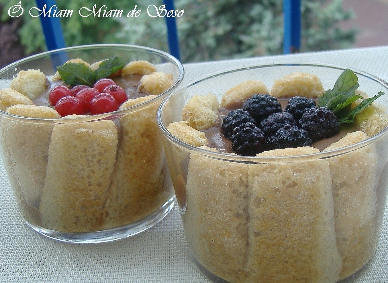 VERRINES CHARLOTTE MOUSSE CHOCO MARRON AU MARSALA D'AMANDE - ô Miam ...