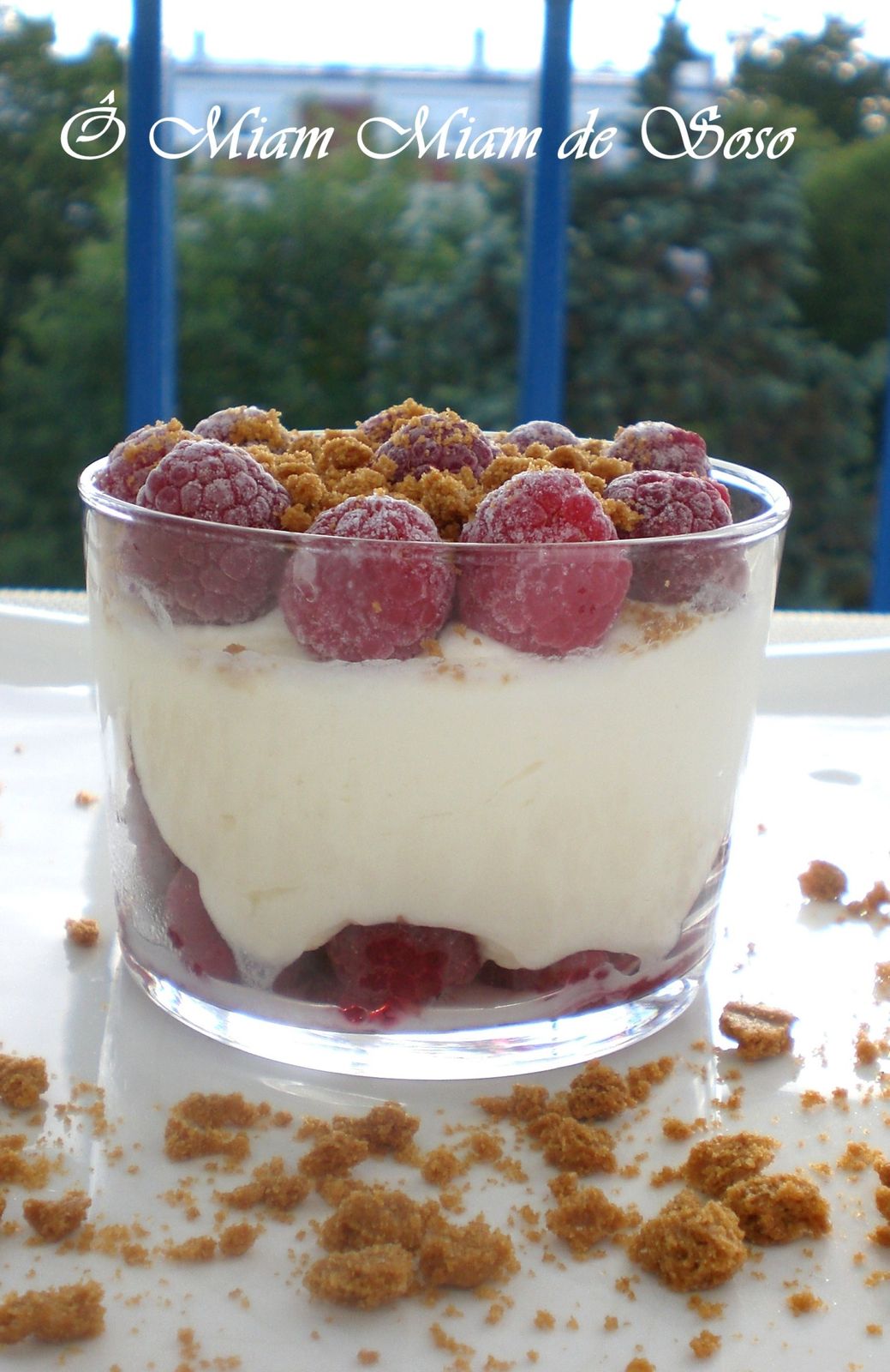 FRAMBOISINE DE MASCARPONE CHANTILLY VANILLé AU SPECULOOS - ô Miam Miam ...