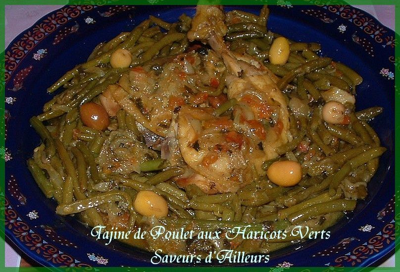 Tajine de Poulet aux Haricots Verts