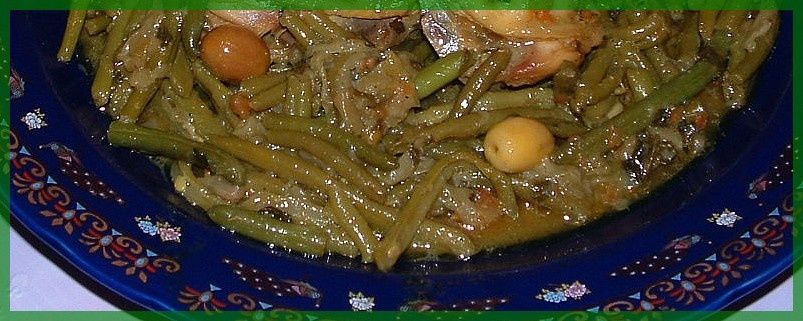 Tajine de Poulet aux Haricots Verts