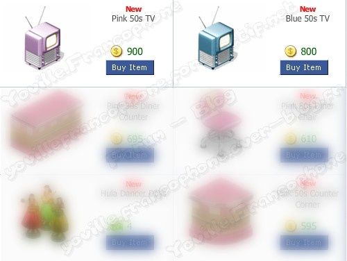 De nouveaux items pour le Retro 50' - Le blog de Yoville.Francophone