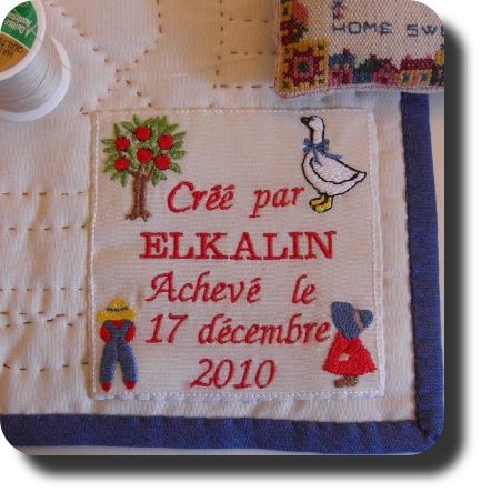 Une étiquette pour mon patchwork - Chez elkalin.com