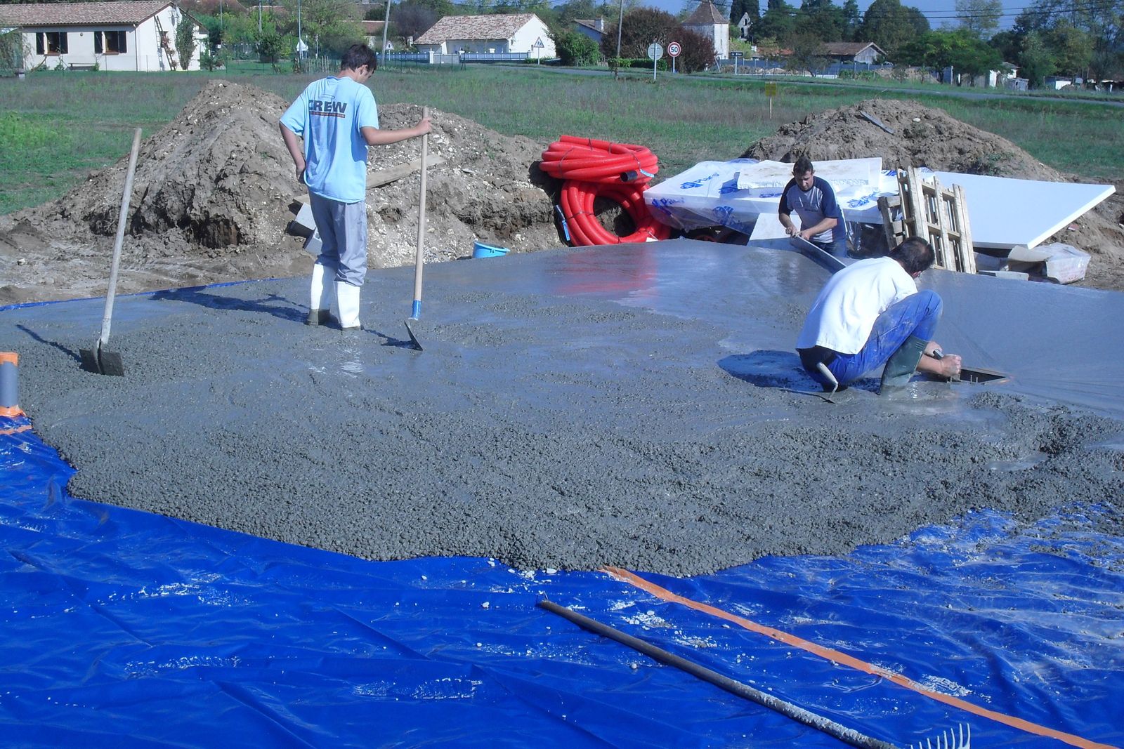 Album - DALLE-EN-TERRE-PLEIN - LA MAISON BOIS DE MICHEL ET PATRICIA