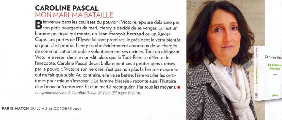Caroline Pascal dans Paris Match - Le Blog de Caroline Pascal, romancière