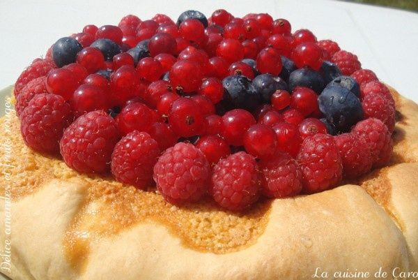 Délice amande aux fruits rouges - La cuisine de Caro