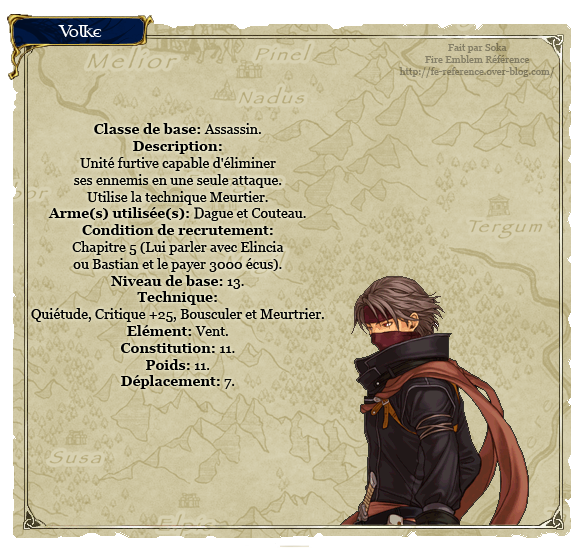 Description des personnages (Partie IV) - FE Référence