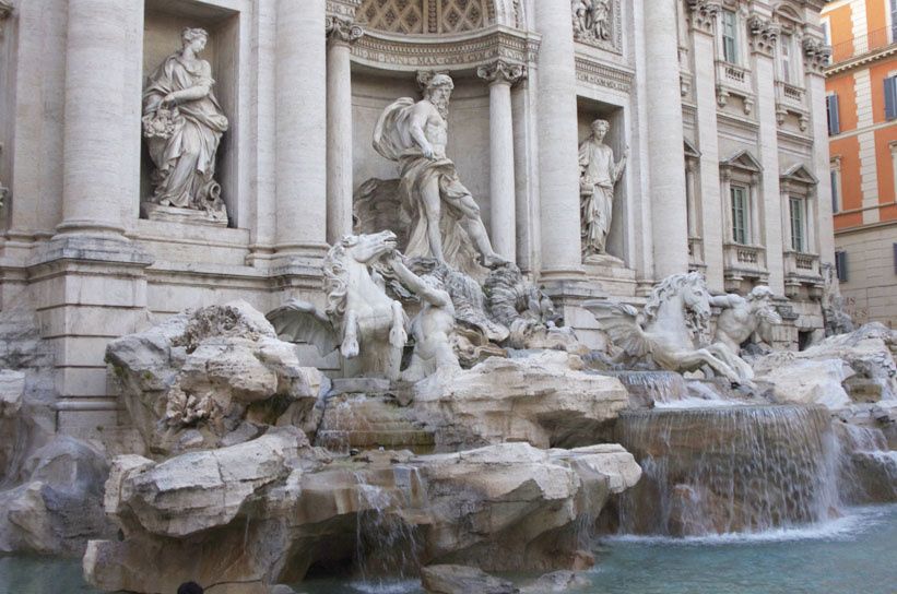 Rome - La fontaine de Trevi ou Trévise - Le blog de ralek