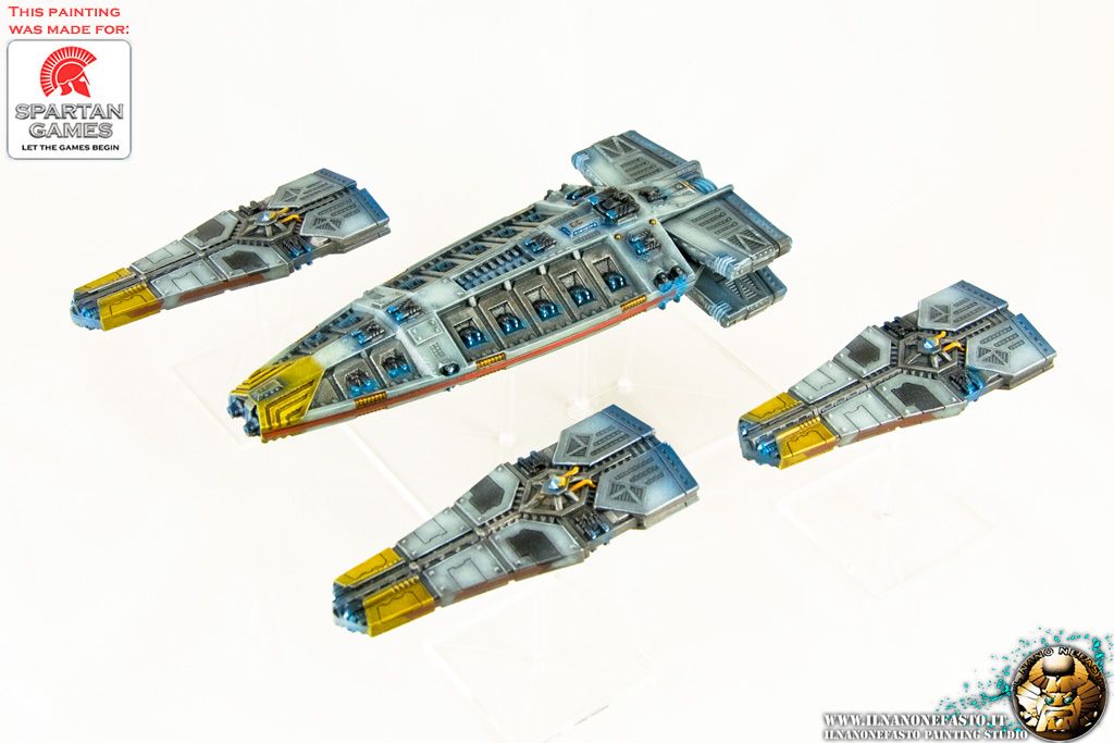 [Firestorm Armada] Peintures studios du nouveau cuirassé Apollo Terran ...