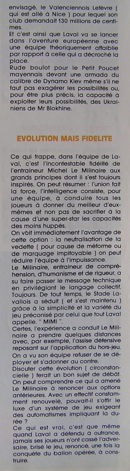 1er tour : Dynamo de Kiev L'ogre russe - Stade Lavallois Museum