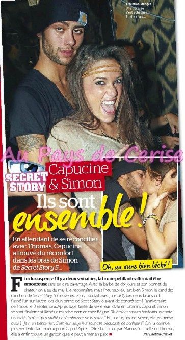 [photos] Capucine et Simon de Secret Story, en couple - Au pays de Cerise