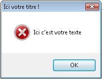 MessageBox Personnalisez . - Visual basic codes sources