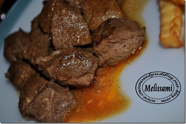 Foie d'Agneau (ou de mouton) en Sauce, Kebda Mchermla - Couscous et ...