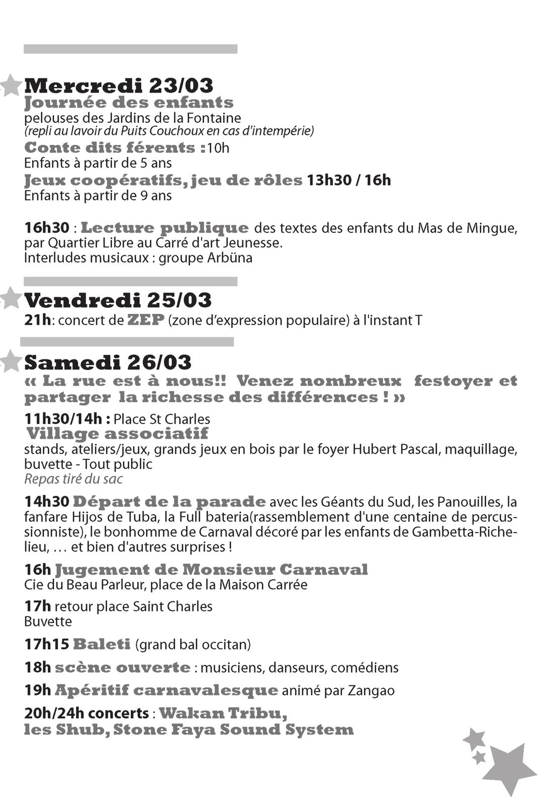12 ème Carnaval des Différences - Le blog de Caranaval Des Différences