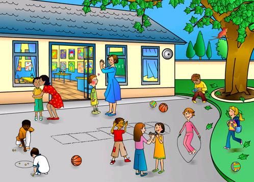 mi vida cotidiana: ir al recreo