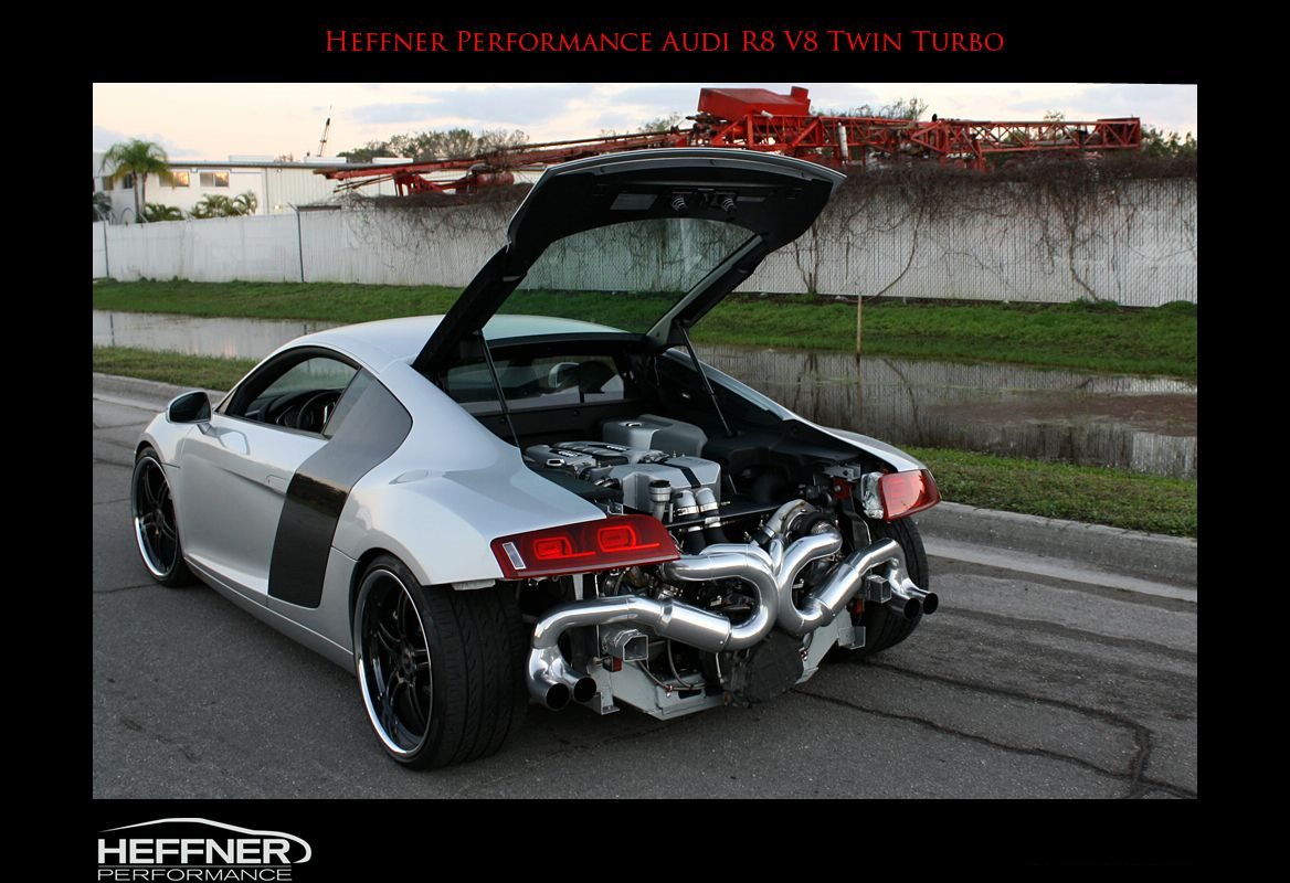 Audi R8 Biturbo de Heffner Performance : 246ch supplémentaires [vidéo ...