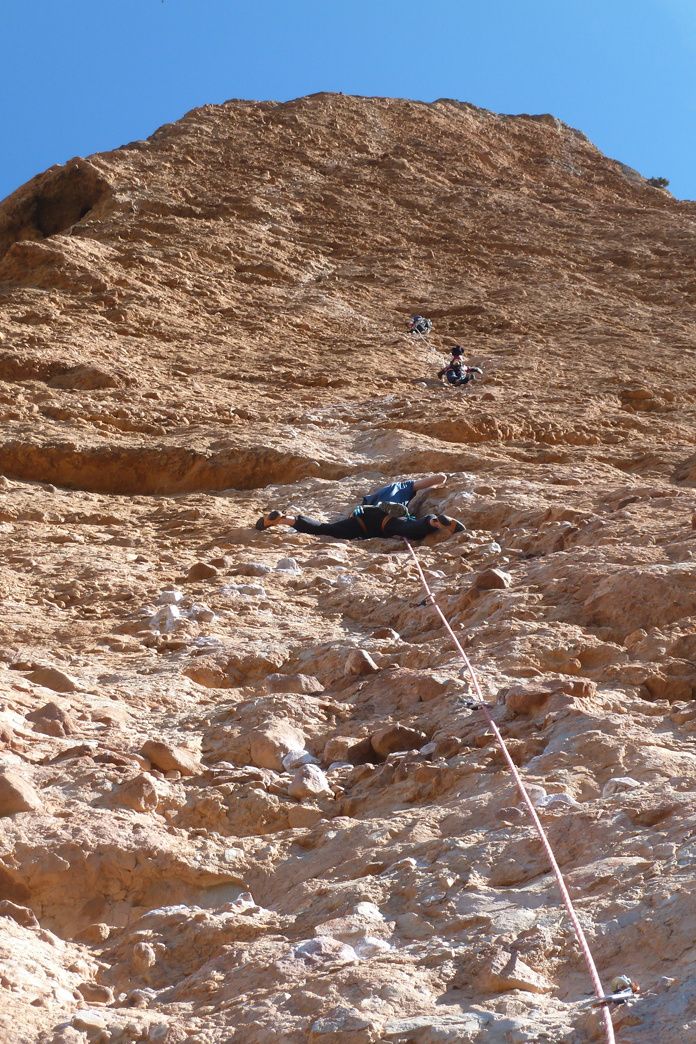 La fiesta de los biceps - La Visera - Rock Climbing