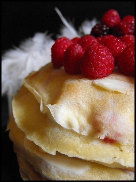 Sensation d'été (Gâteau de crêpes au mascarpone & fruits rouges ...