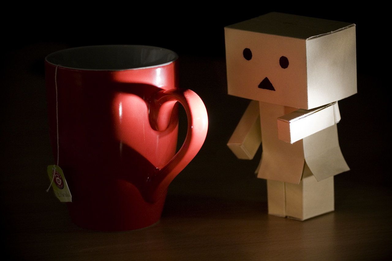 Wallpaper - Fond d'écran - Danbo - Tasse - Amour - Le Monde des Gifs