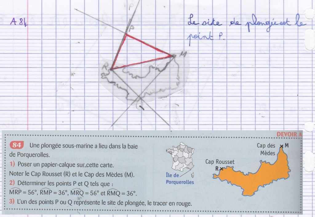Devoir Maison Math 5eme La Carte Au Tresor | Ventana Blog